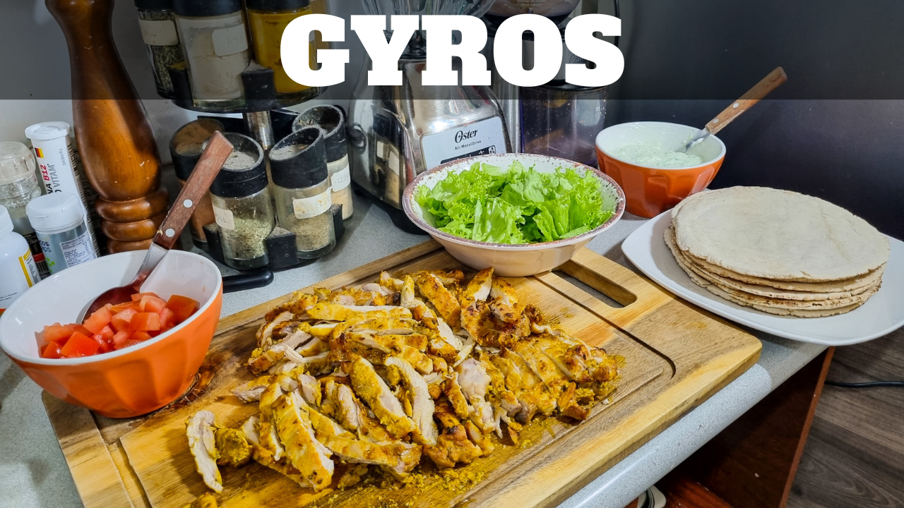 Gyros, plato tradicional griego - William Priets Cocina